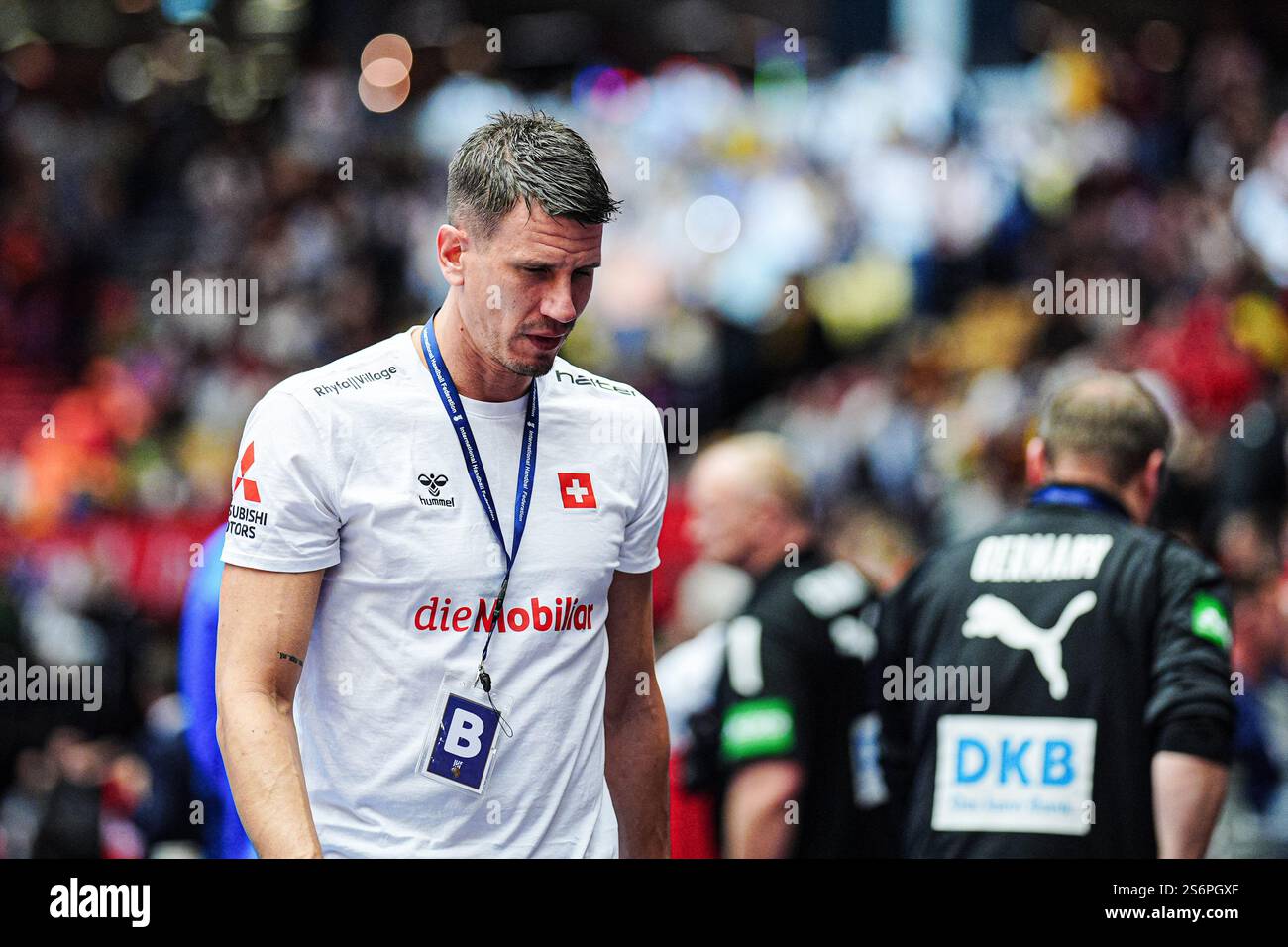 Andy Schmid (Schweiz, Trainer) DEN, Schweiz vs. Deutschland, Handball ...