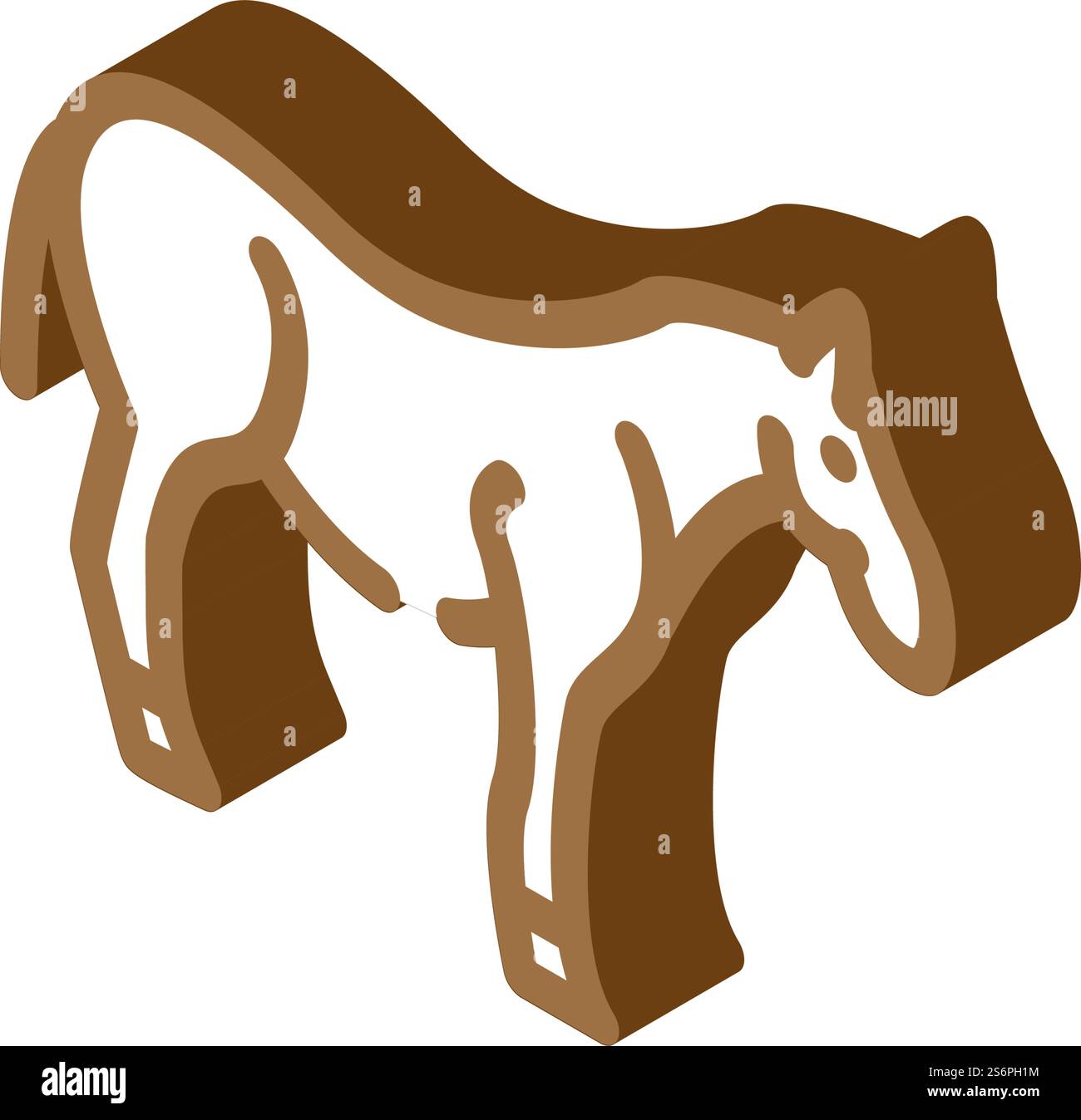 horse animal isometric icon vector. horse animal sign. isolated symbol ...
