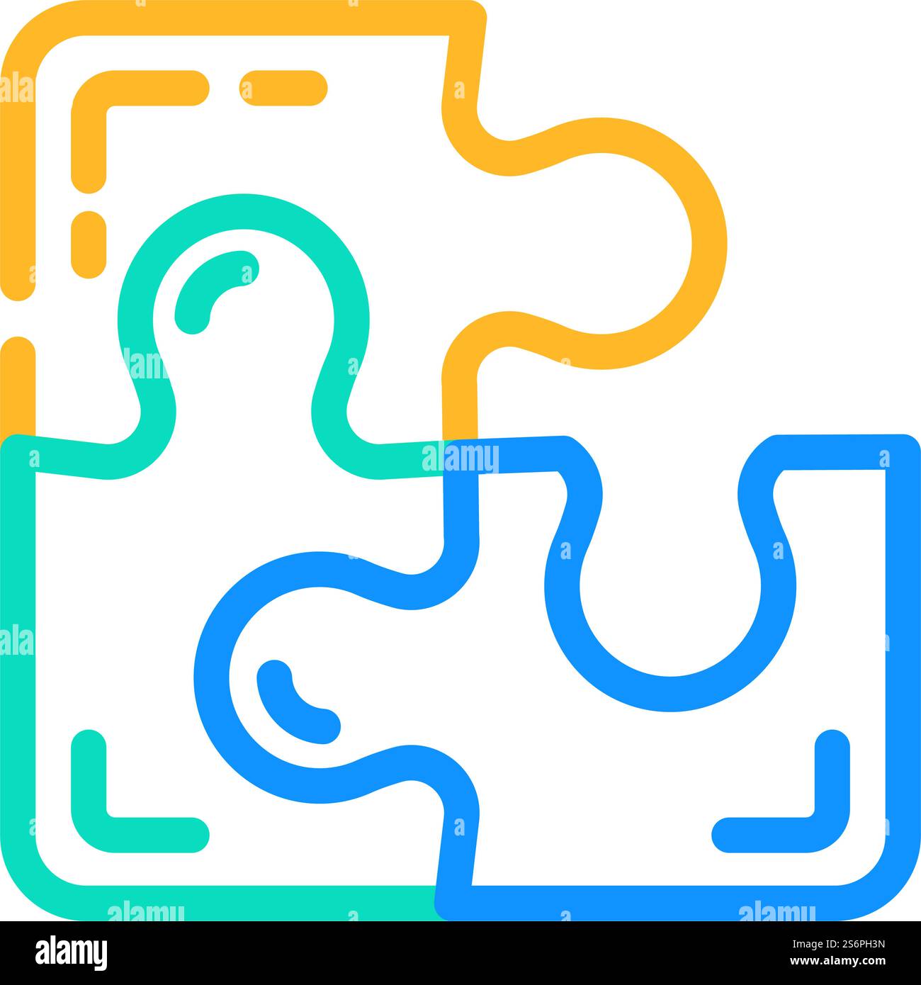 puzzle planning color icon vector. puzzle planning sign. isolated ...