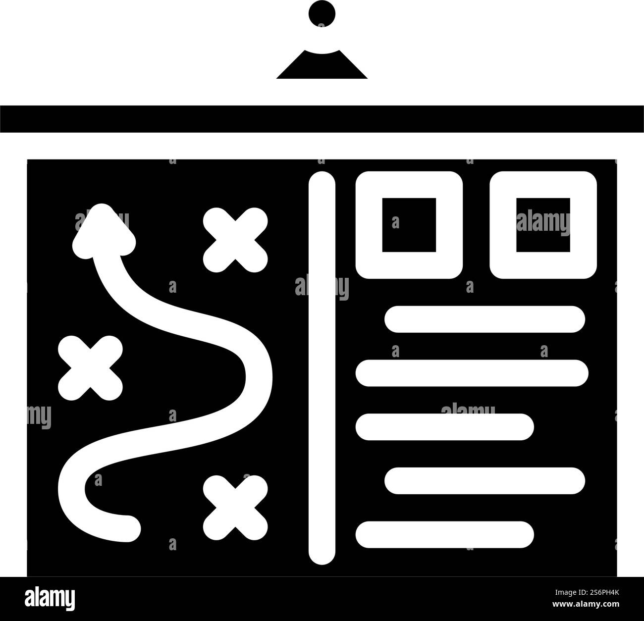 presentation plan strategy glyph icon vector. presentation plan ...