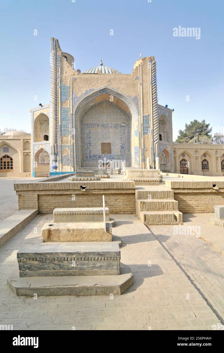 The Green Mosque or the Mosque of Khawaja Abu Nasr Parsa in the city of ...