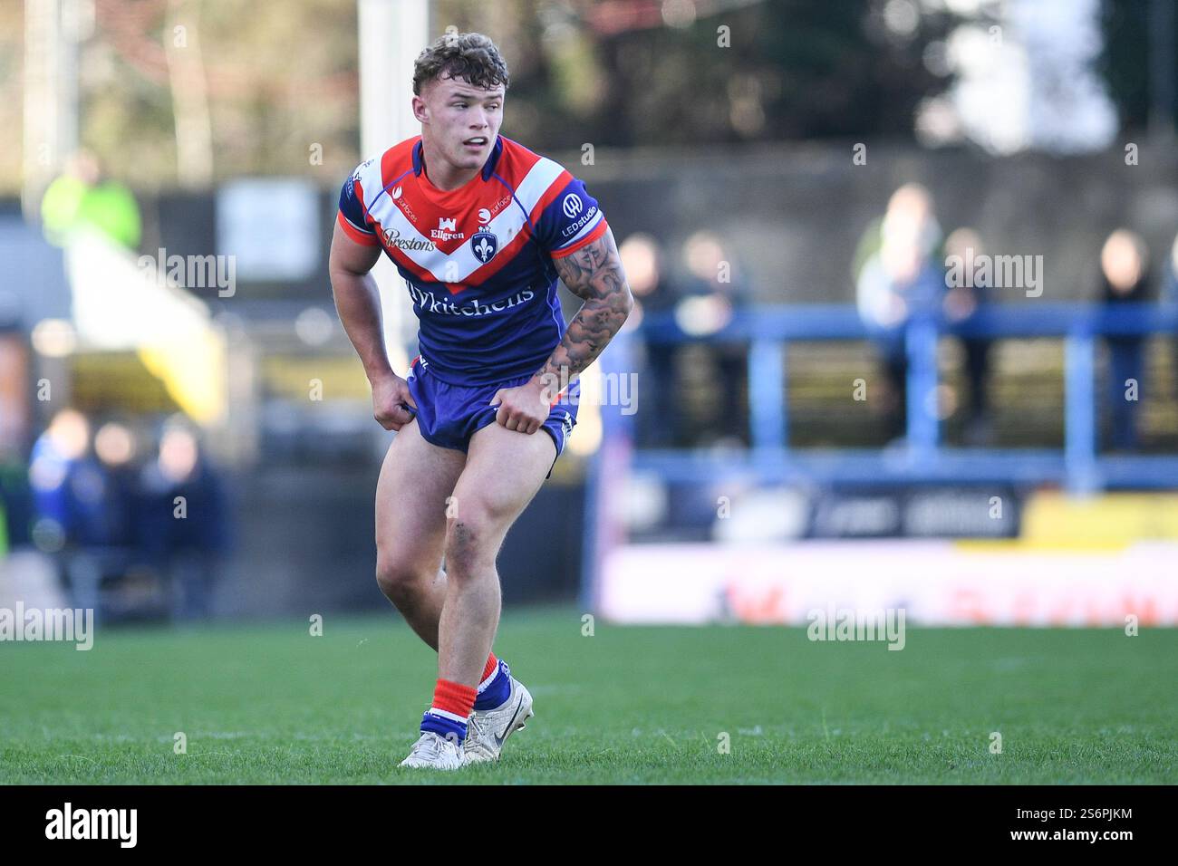 Leeds, England - 26th December 2024 - Wakefield Trinity's Harvey Smith ...