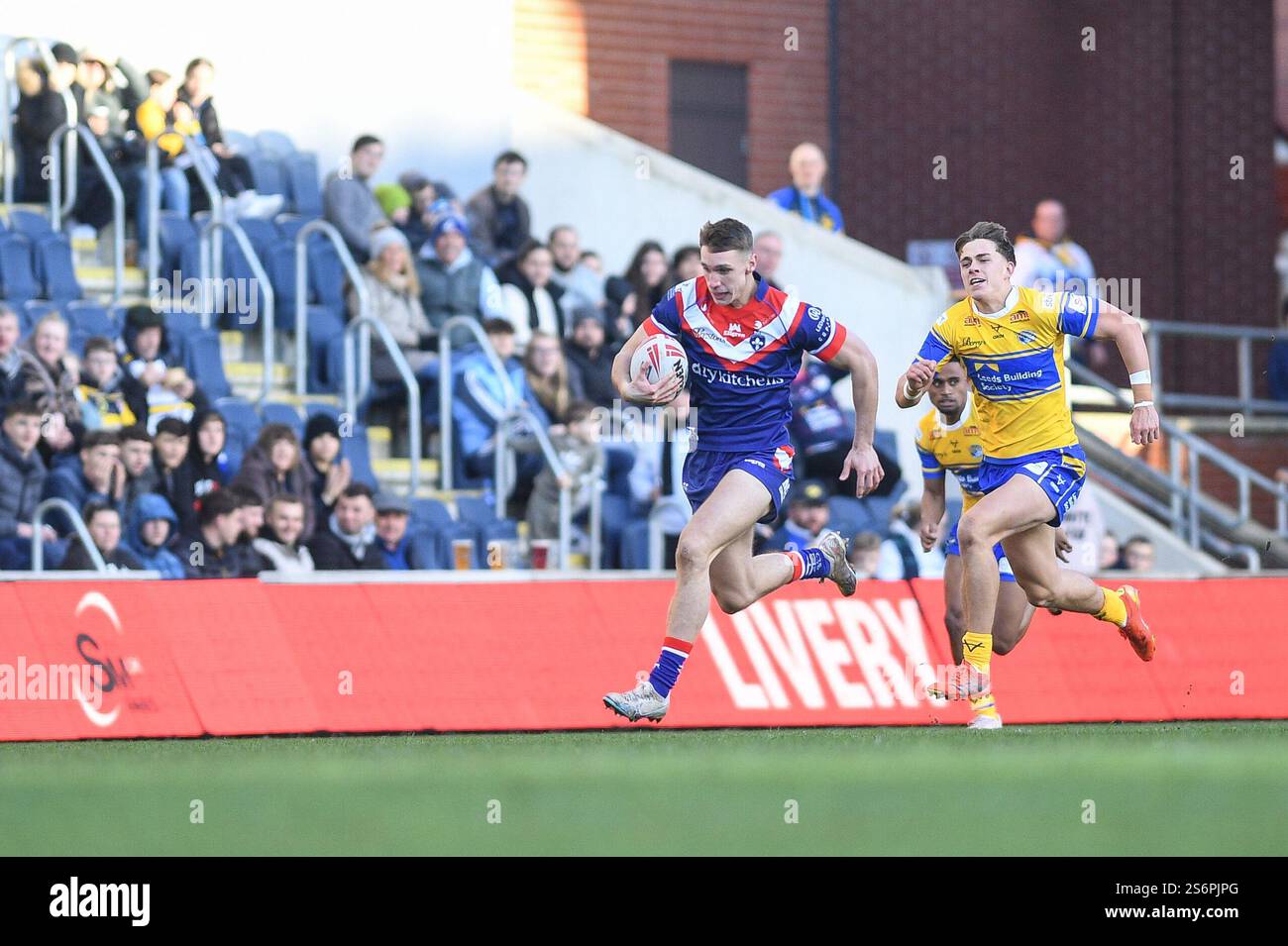 Leeds, England - 26th December 2024 - Wakefield Trinity's Noah Booth ...
