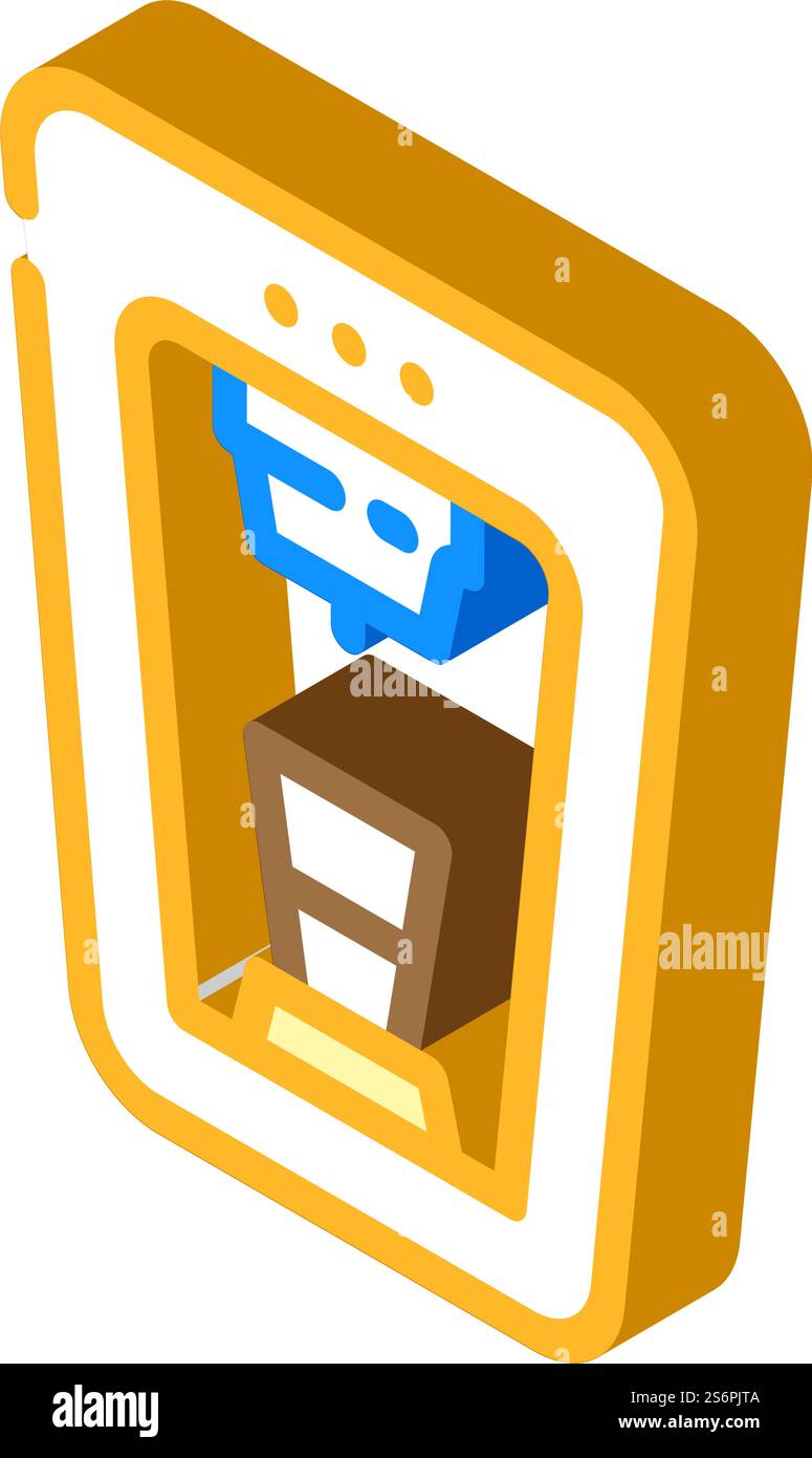unusual coffee maker isometric icon vector. unusual coffee maker sign ...