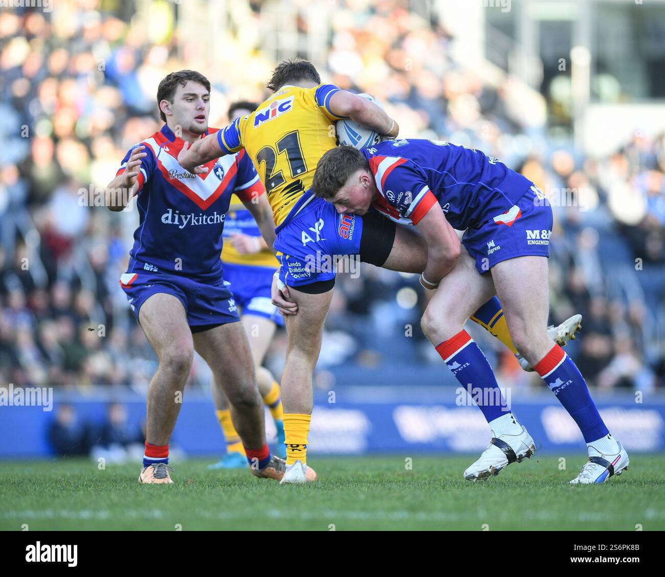 Leeds, England - 26th December 2024 - Wakefield Trinity's Ellis Lingard ...