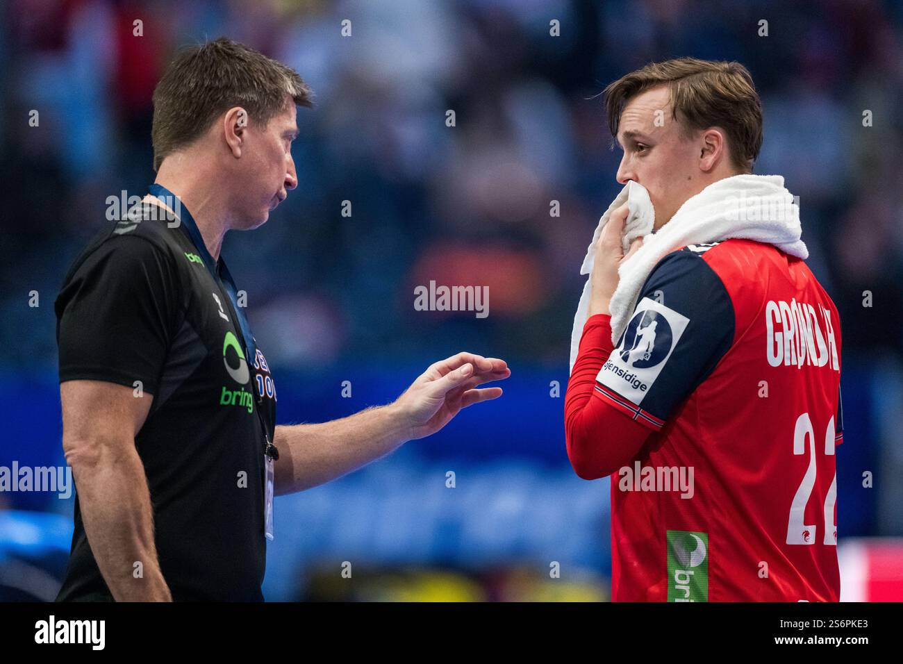 Head coach Jonas Wille and Tobias Schølberg Grøndal of, Norway ...