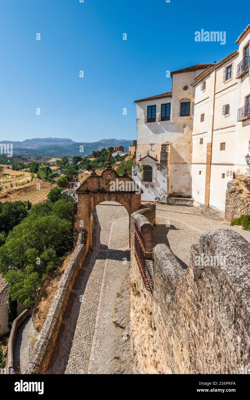 Old city gate in Ronda, Andalusia, Spain Stock Photo - Alamy