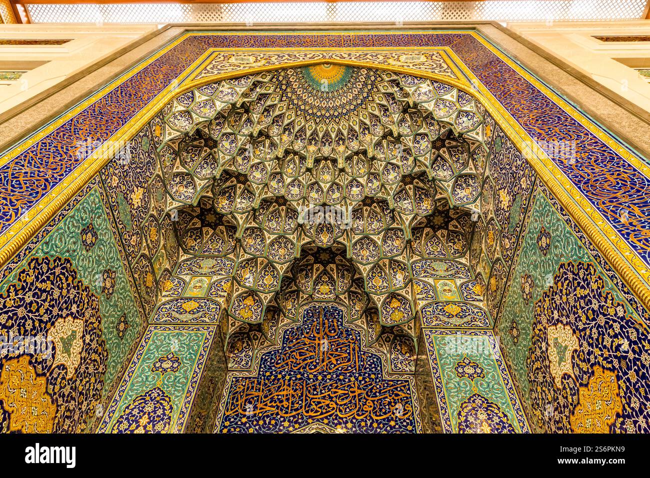 Prayer niche, Mihrab, Main prayer hall, Sultan Qaboos Grand Mosque ...
