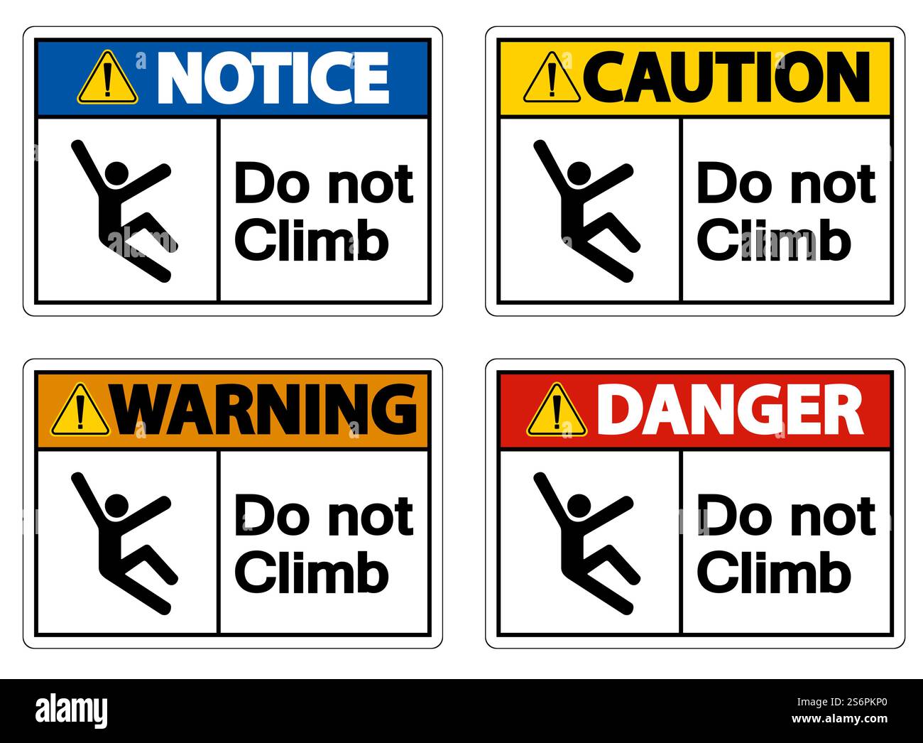 Do Not Climb Symbol Sign on White Background Stock Vector Image & Art ...