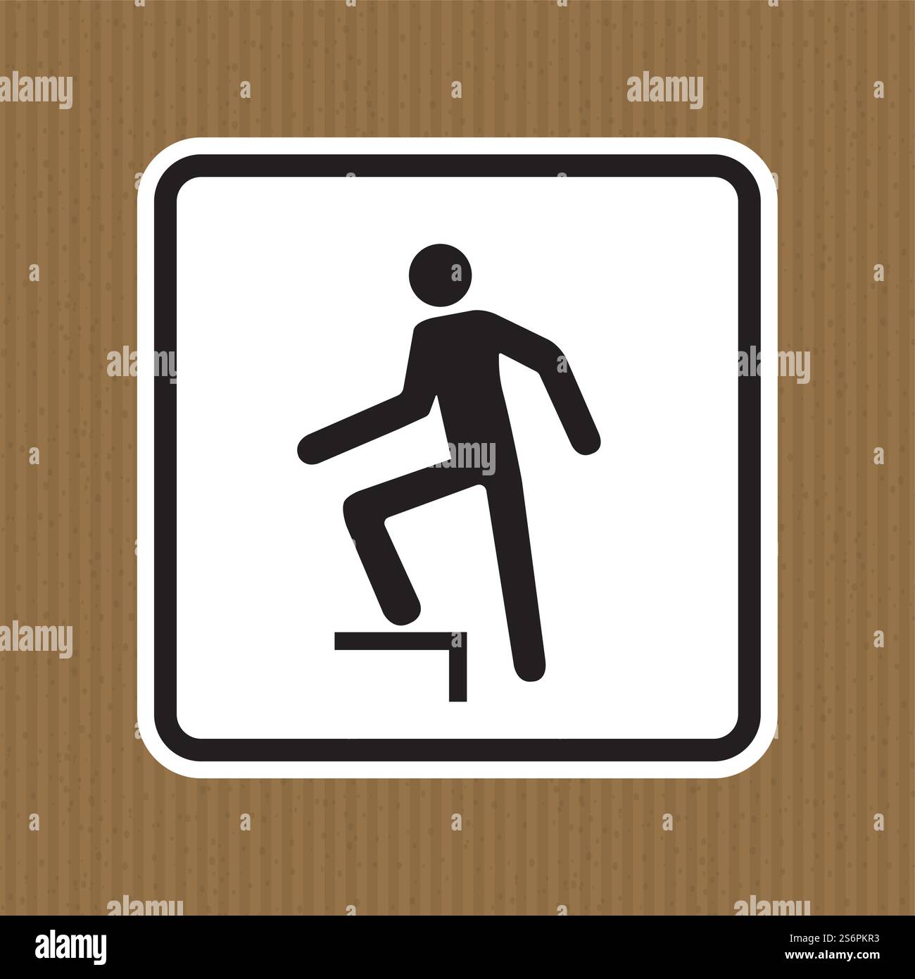 No Stepping Symbol On White Background Stock Vector Image & Art - Alamy