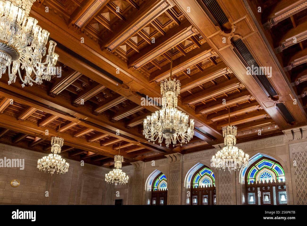 Women's Prayer Hall, Sultan Qaboos Grand Mosque, Muscat, Muscat, Oman ...