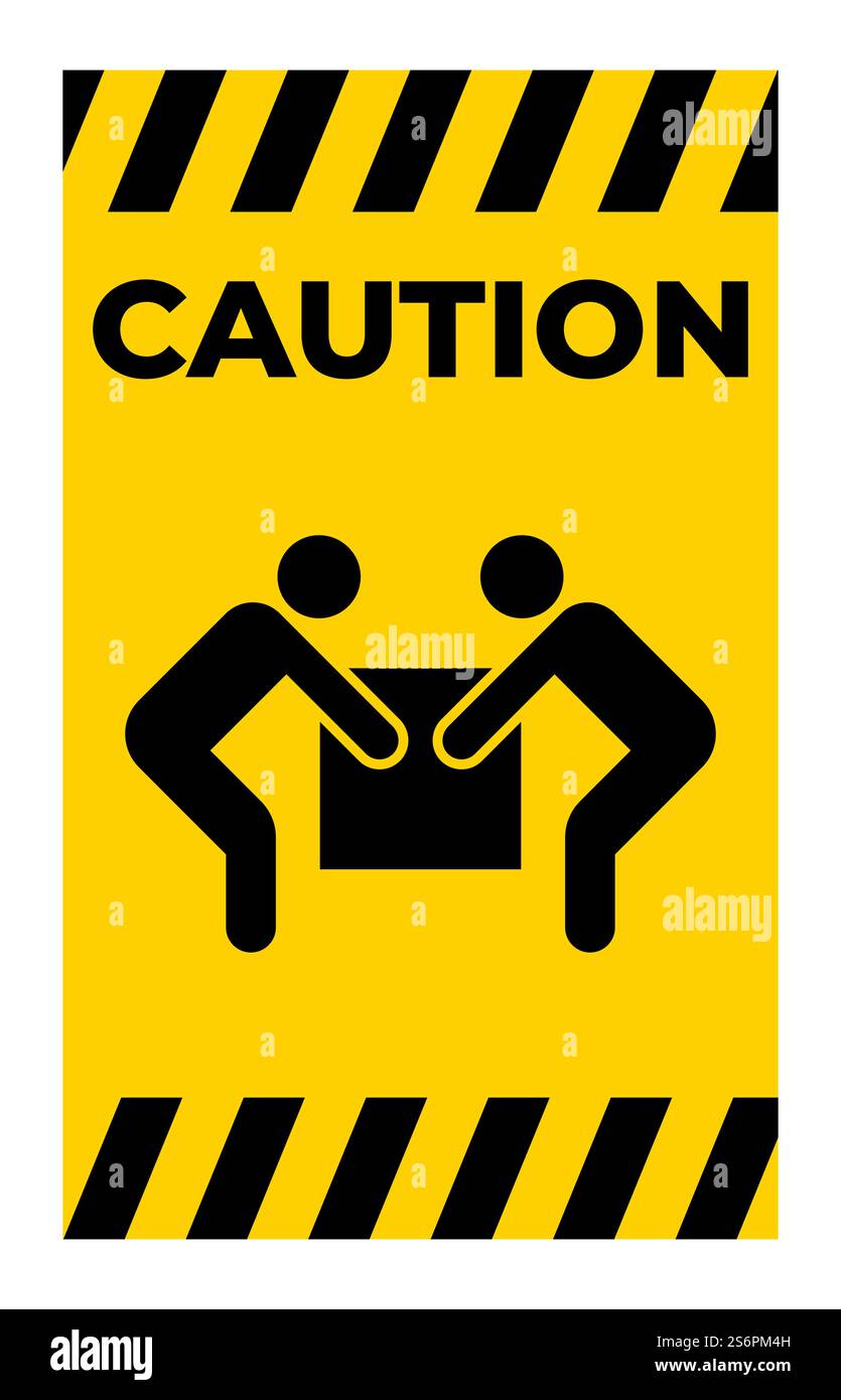 Symbol Two Person Lift Sign Isolate On White Background,Vector ...
