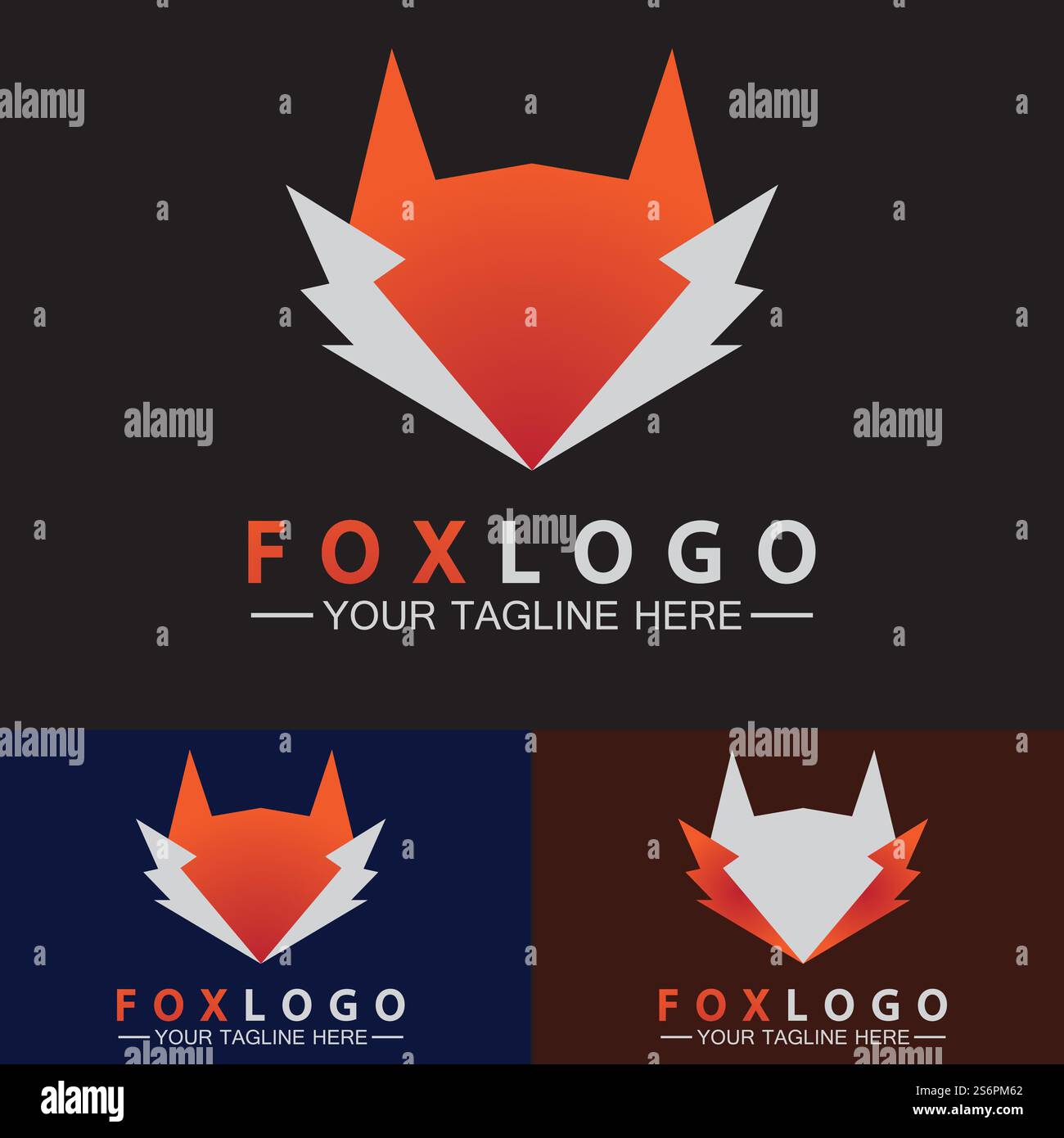 Fox logo Vector illustration design template Stock Vector Image & Art ...