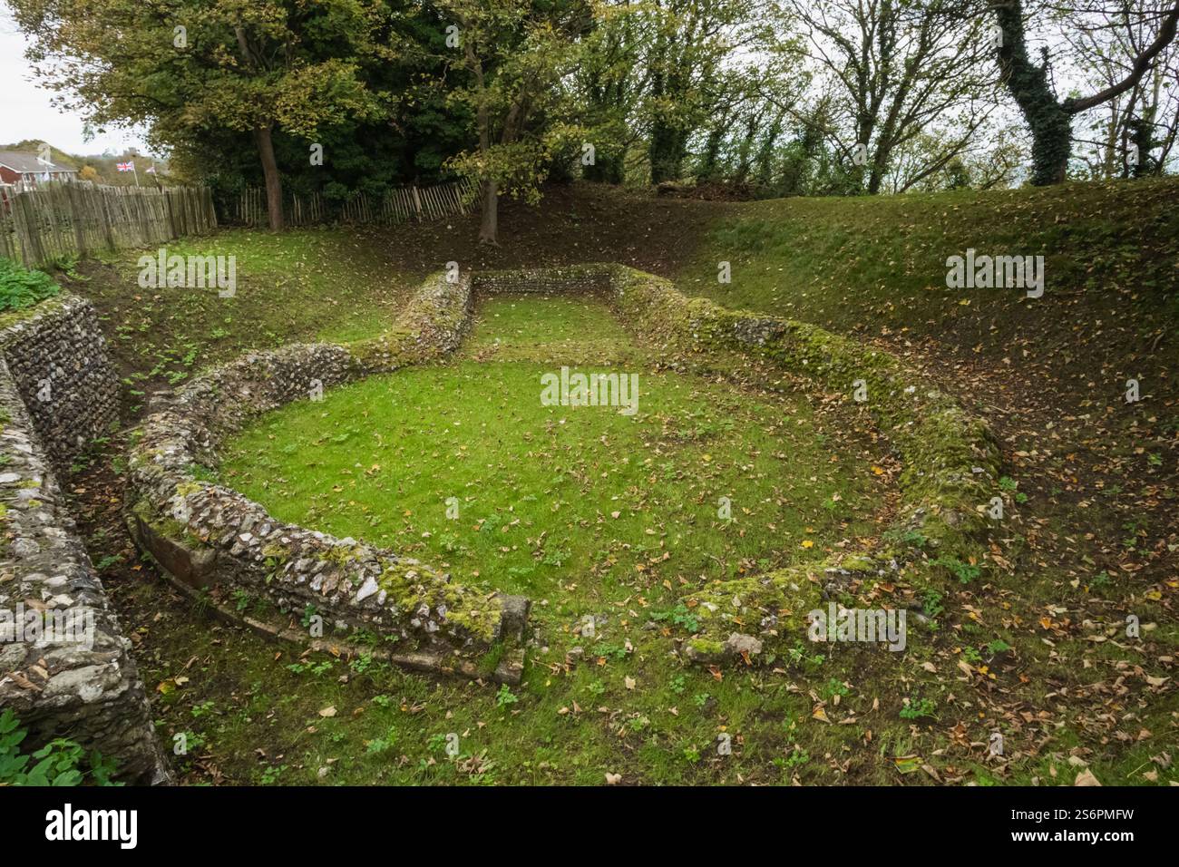 England, Kent, Dover, Western Heights, The Remains of a small early ...