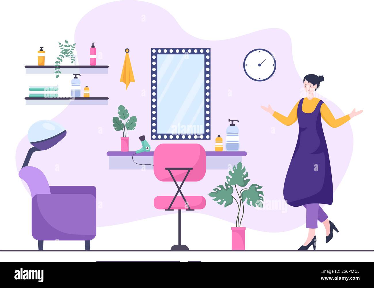 Powder room interior design Cut Out Stock Images & Pictures - Alamy