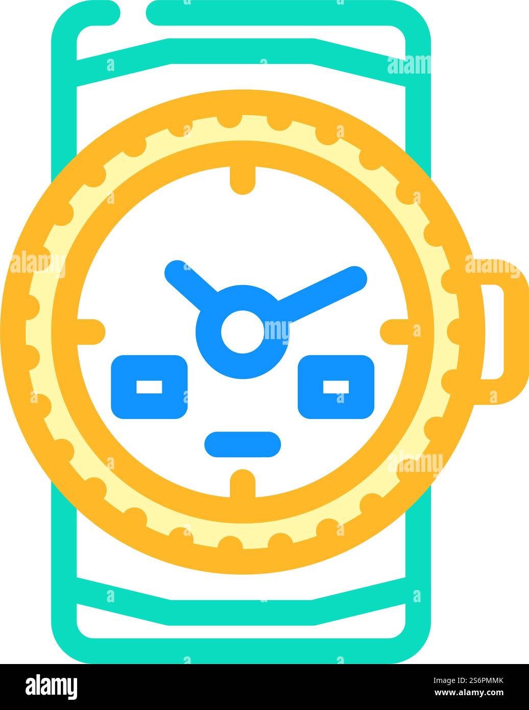 diver watches color icon vector. diver watches sign. isolated symbol ...
