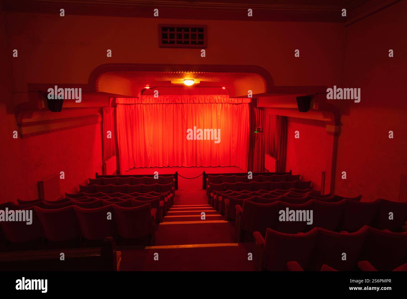 England, Kent, Sandwich, The Historic Art Deco Empire Cinema, Interior ...