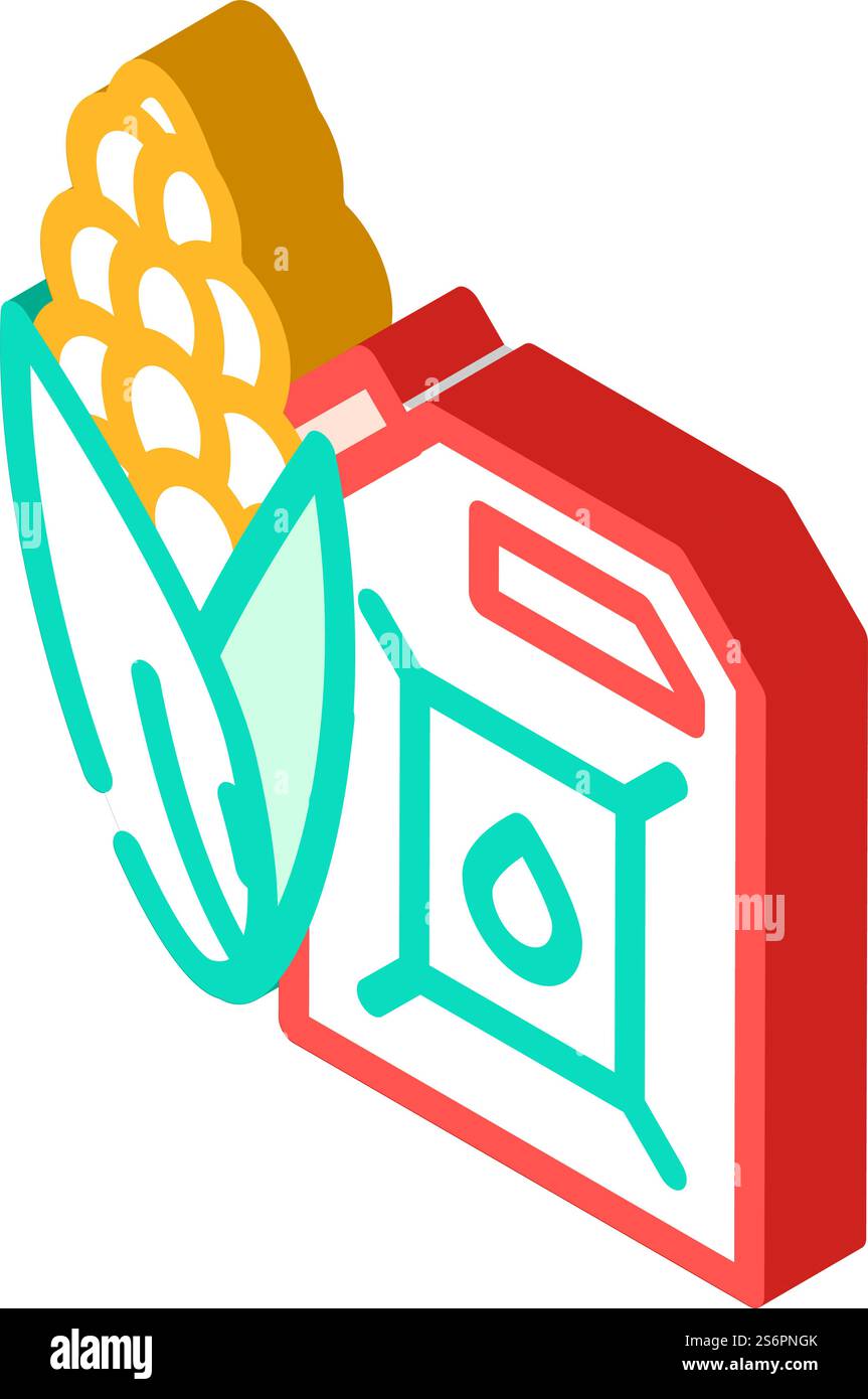 biofuels natural isometric icon vector. biofuels natural sign. isolated ...