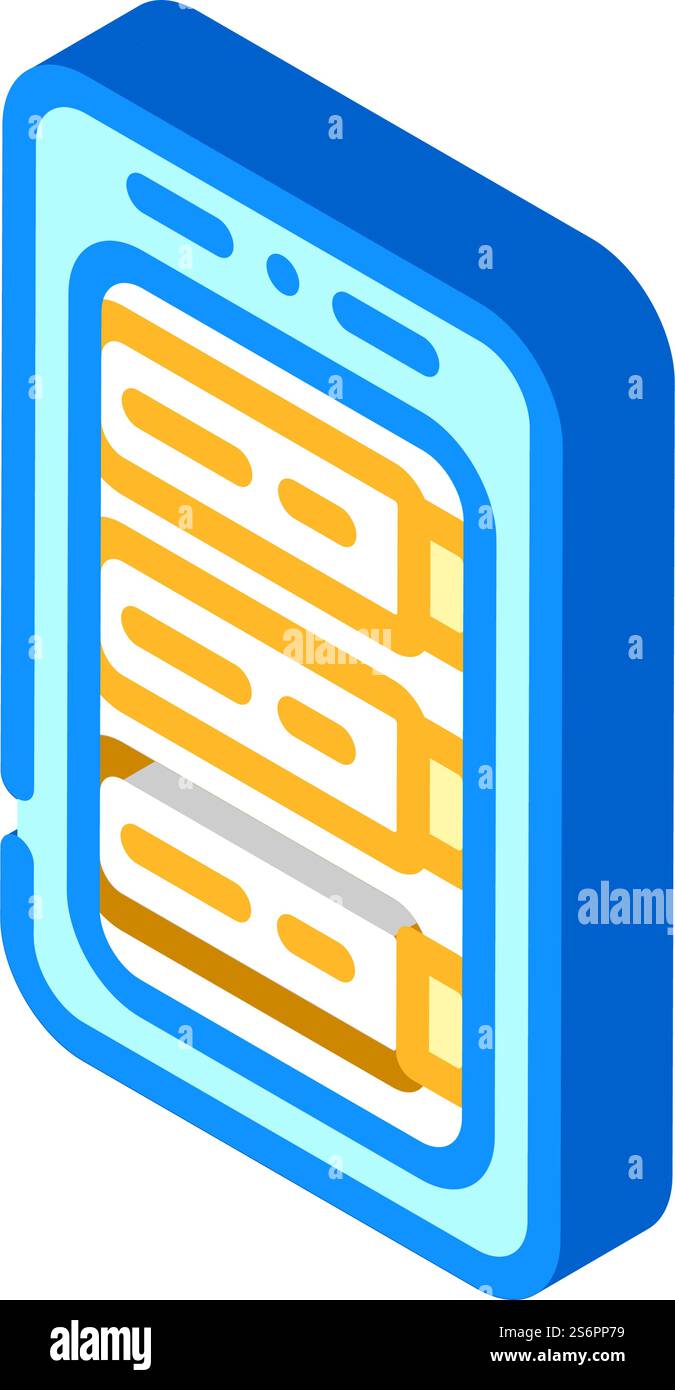 battery charger isometric icon vector. battery charger sign. isolated ...