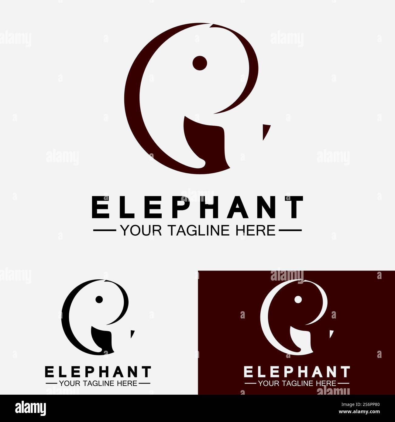 Elephant Logo Vector Illustrator Design Template Stock Vector Image & Art - Alamy