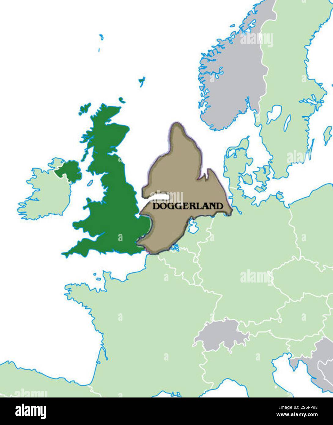 Doggerland map hi-res stock photography and images - Alamy