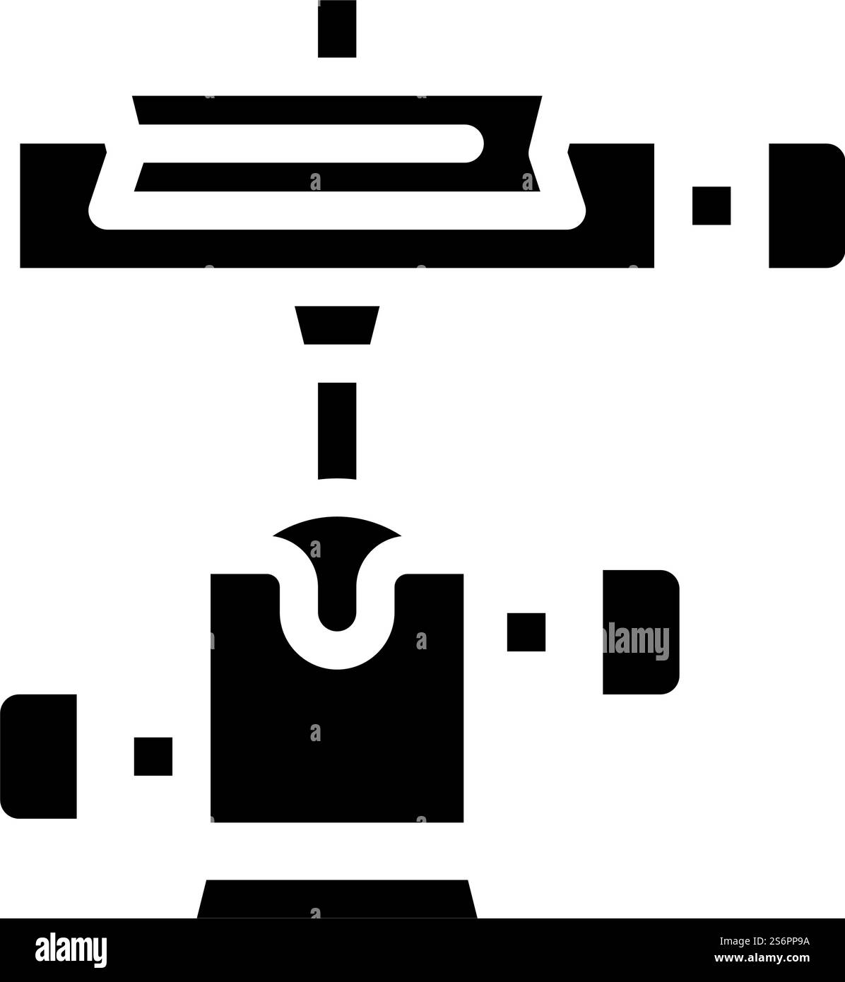 tripod head glyph icon vector. tripod head sign. isolated contour ...