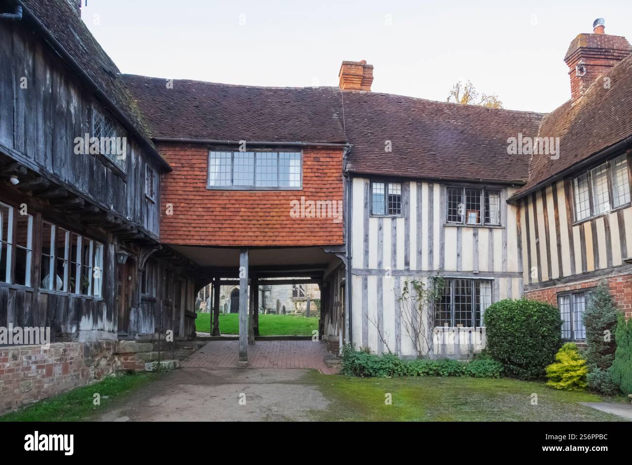 England, Kent, Penshurst, Historical Medieval Houses in the Village ...