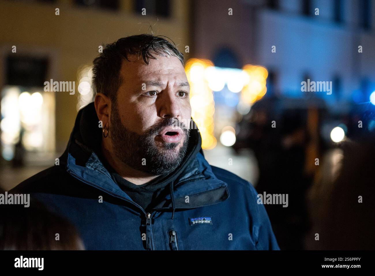 17 Jan. 2025. Rome, Italy. Luca Blasi, Councillor of the 3rd municipio ...