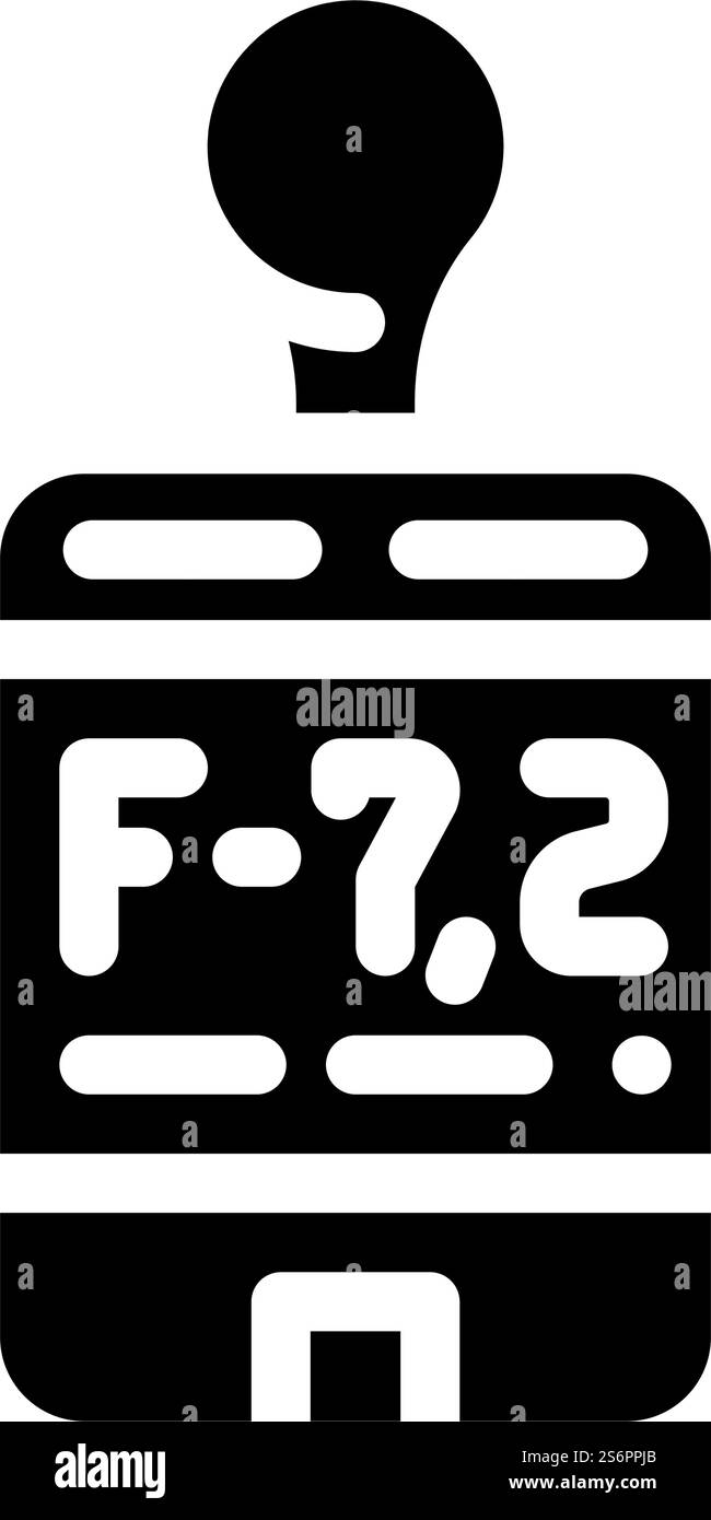 flash mate light meter glyph icon vector. flash mate light meter sign ...