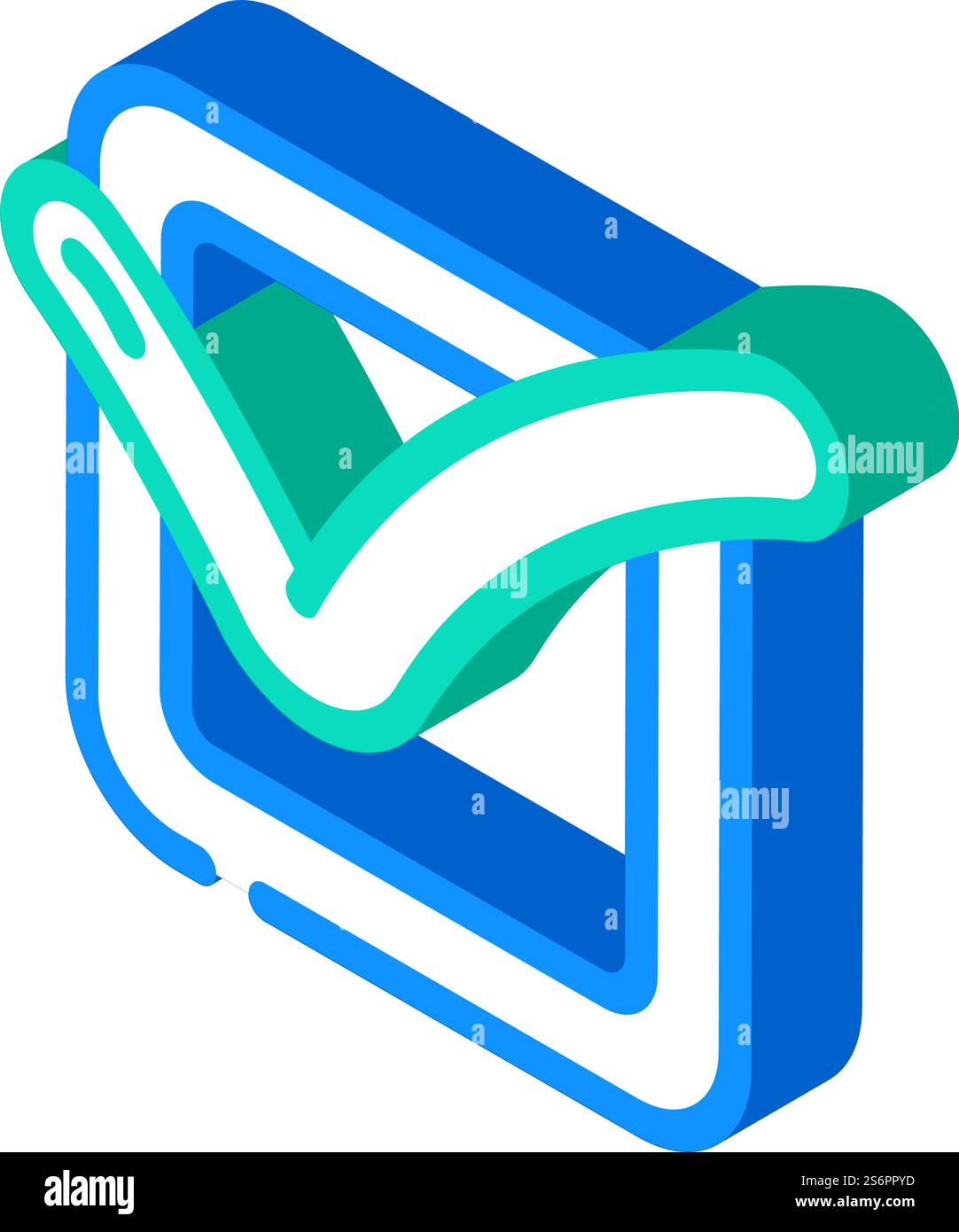 check file isometric icon vector. check file sign. isolated symbol ...