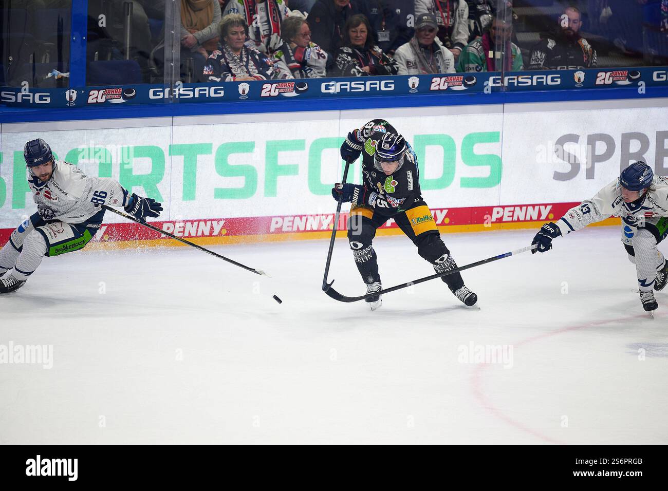 Skyler Mckenzie (Straubing Tigers, #86), Frederik Tiffels (Eisbaeren ...