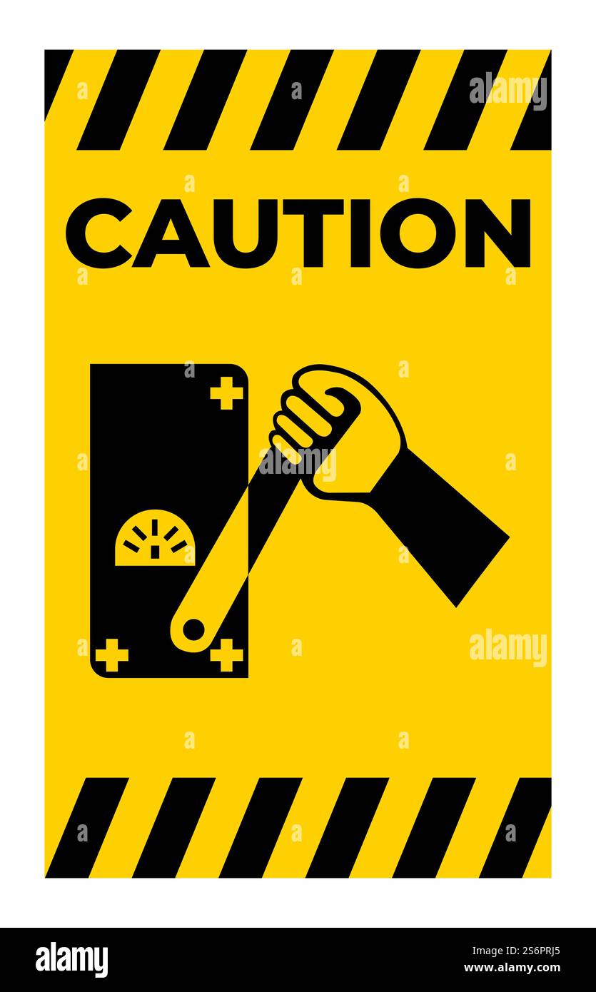 Do Not Touch Men Working Symbol Sign Isolate on White Background,Vector ...