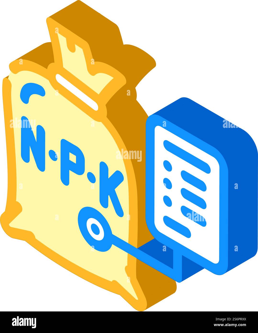 fertilizers bag isometric icon vector. fertilizers bag sign. isolated ...