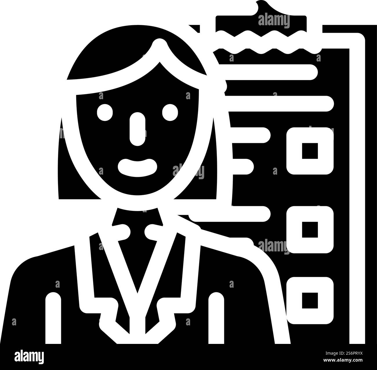 therapist doctor glyph icon vector. therapist doctor sign. isolated ...