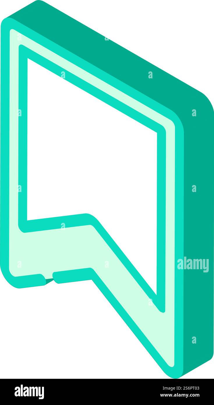 mark file isometric icon vector. mark file sign. isolated symbol ...