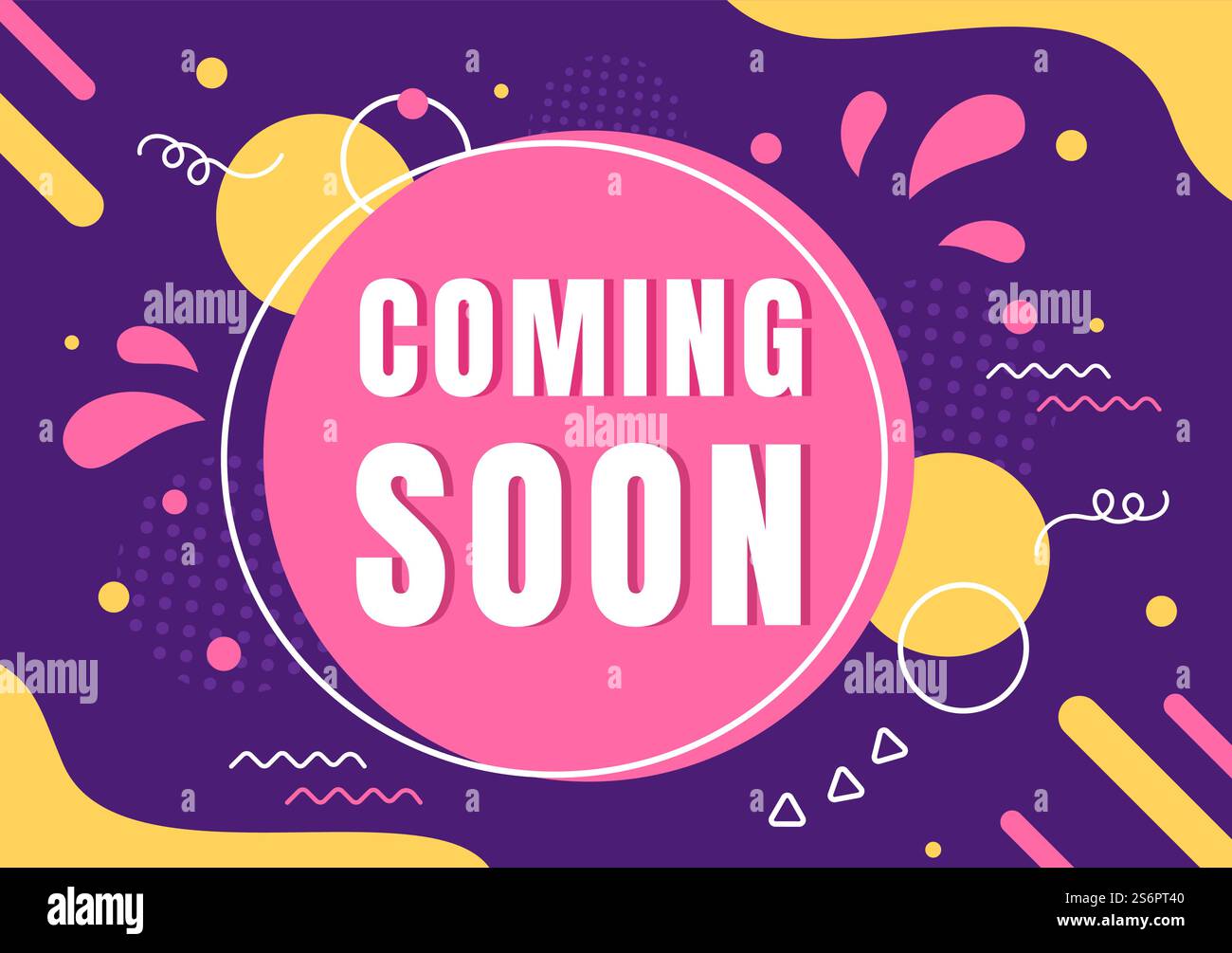 Coming Soon background Vector Illustration. Business Advertising with ...