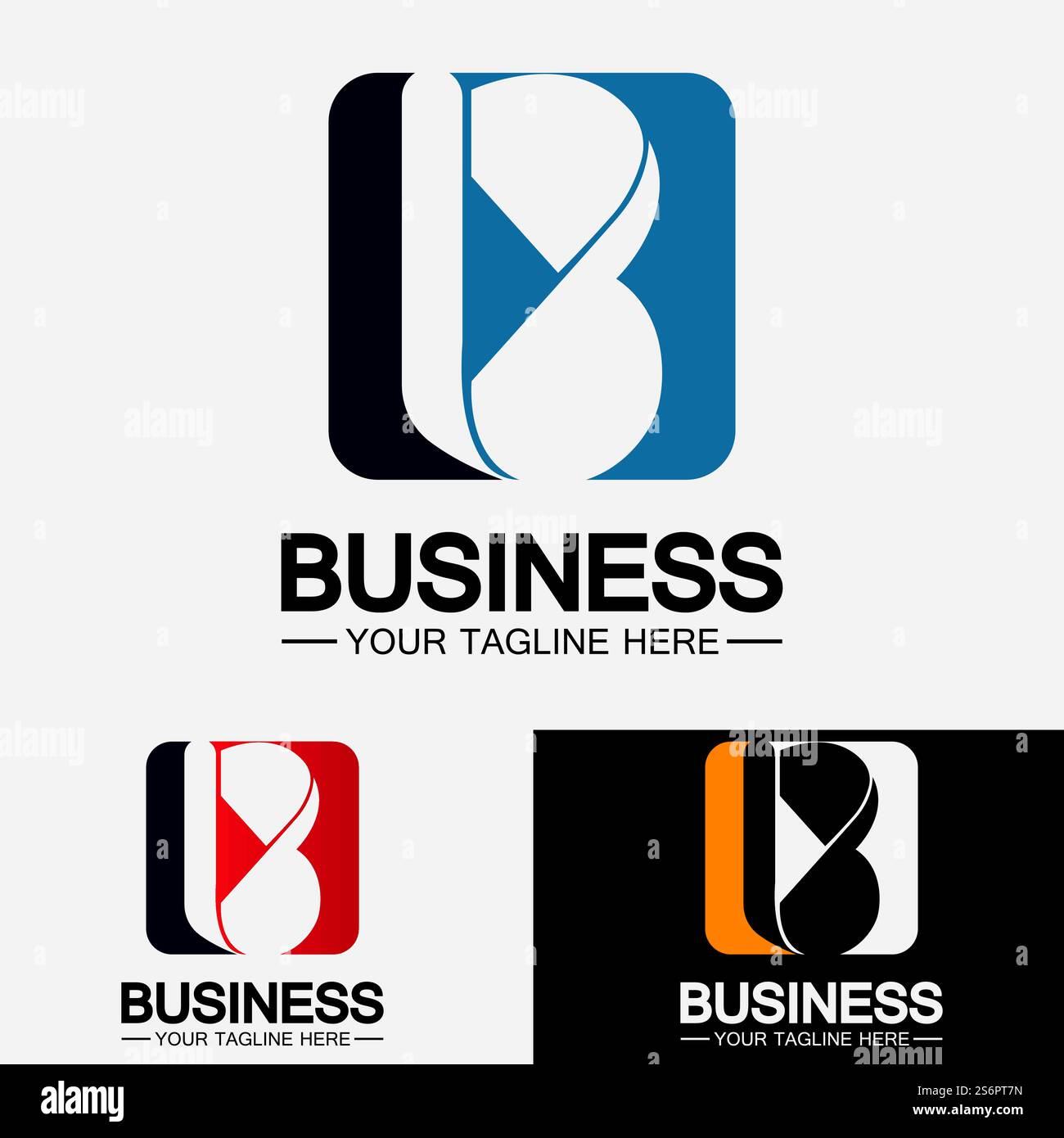 Abstract letter b logo vector. B logo symbol icon design template Stock ...