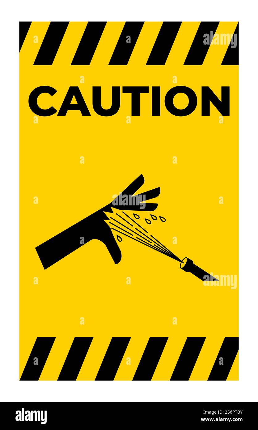 Skin Puncture Pressurized Water Jet Symbol Sign Isolate On White ...
