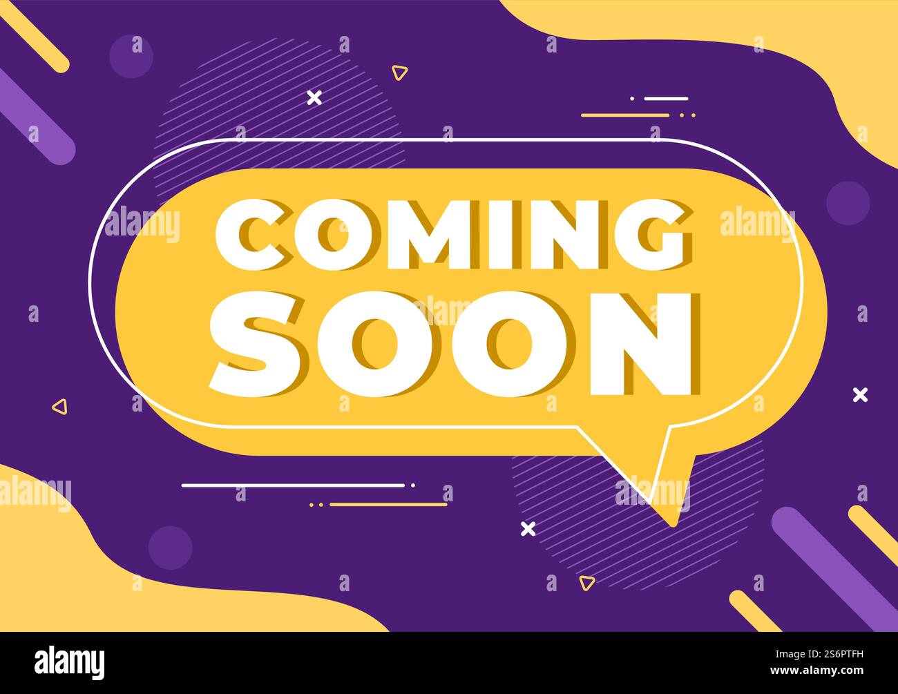 Coming Soon background Vector Illustration. Business Advertising with ...