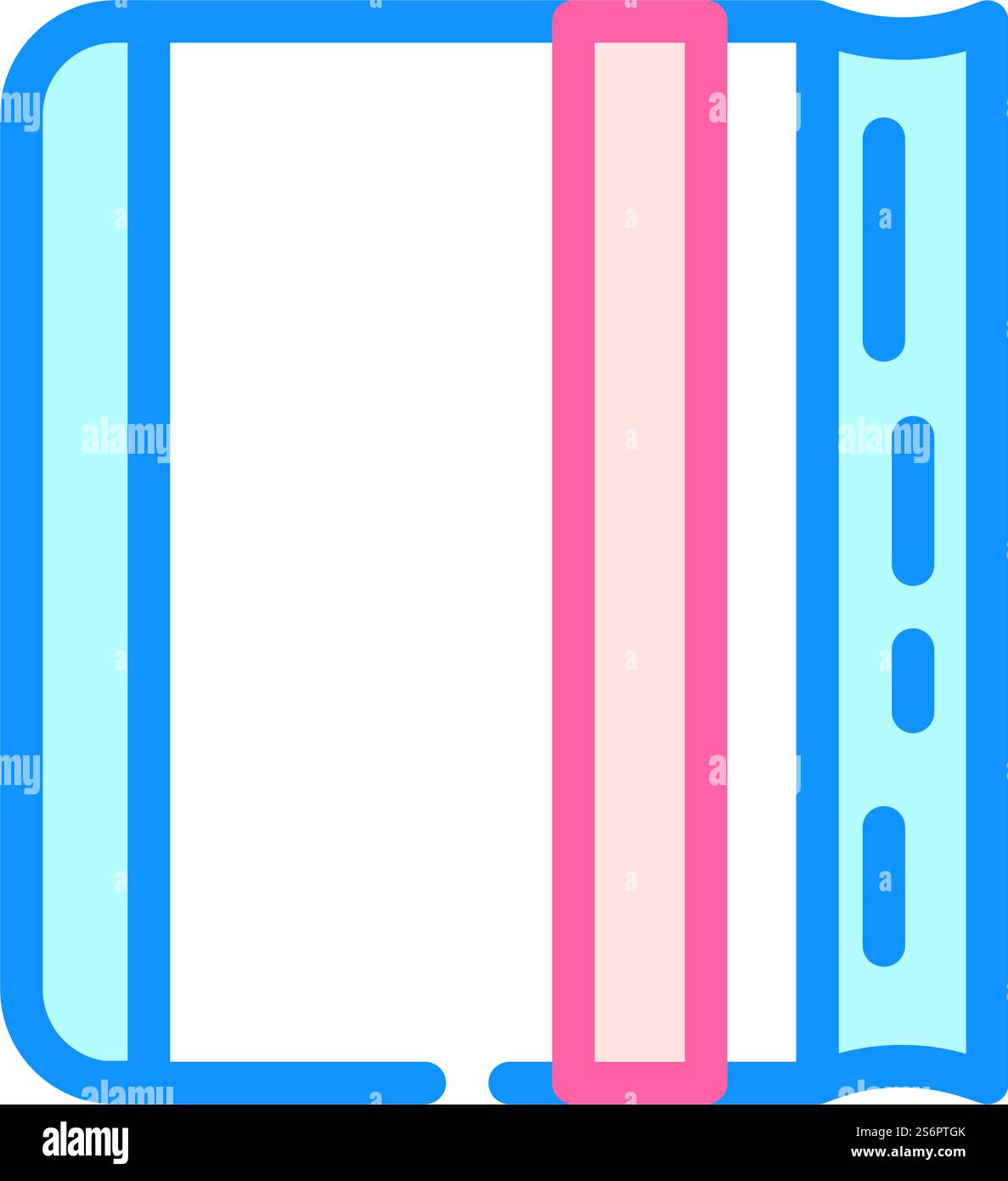 diary for writing color icon vector. diary for writing sign. isolated ...