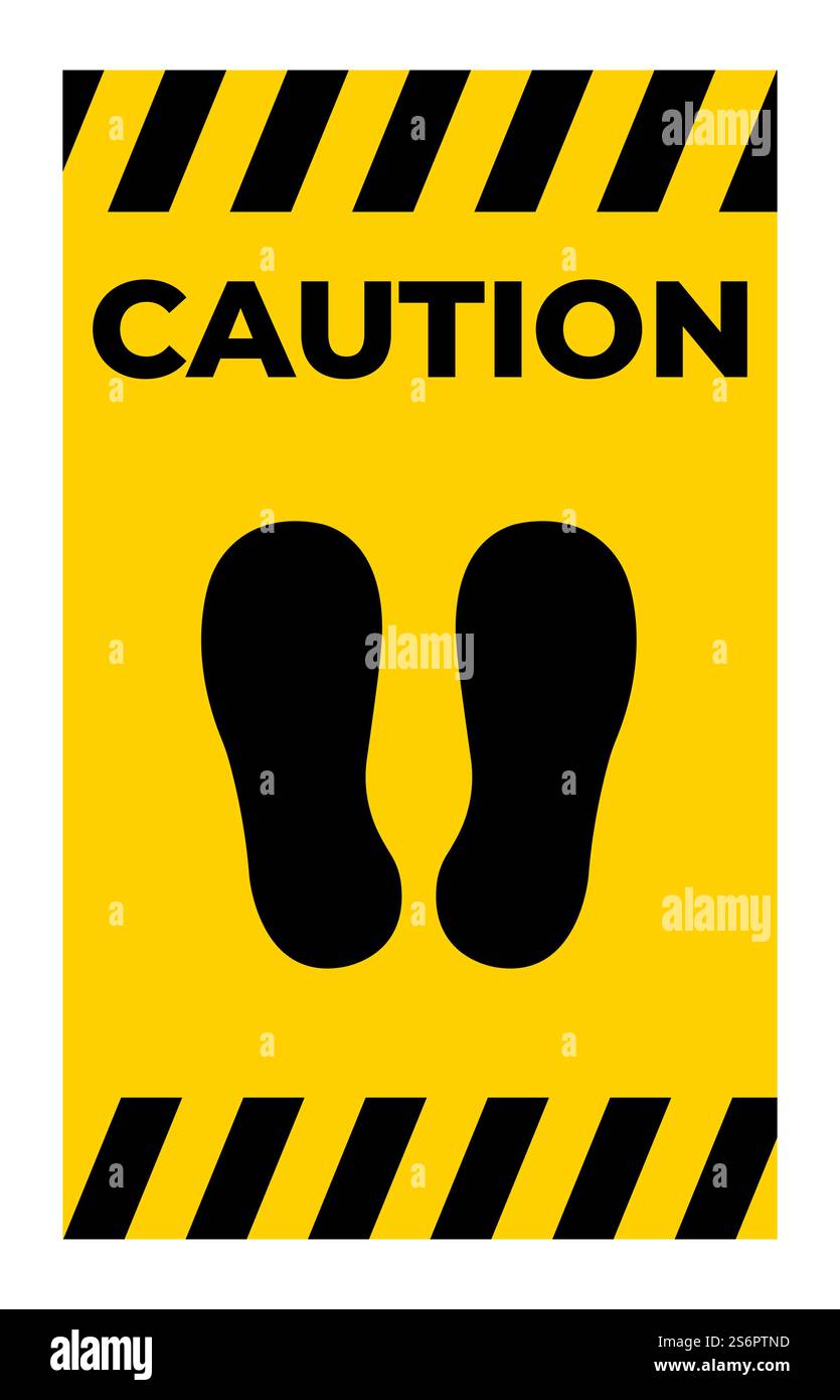 Do Not Walk Or Stand Here Symbol Sign Isolate on White Background ...