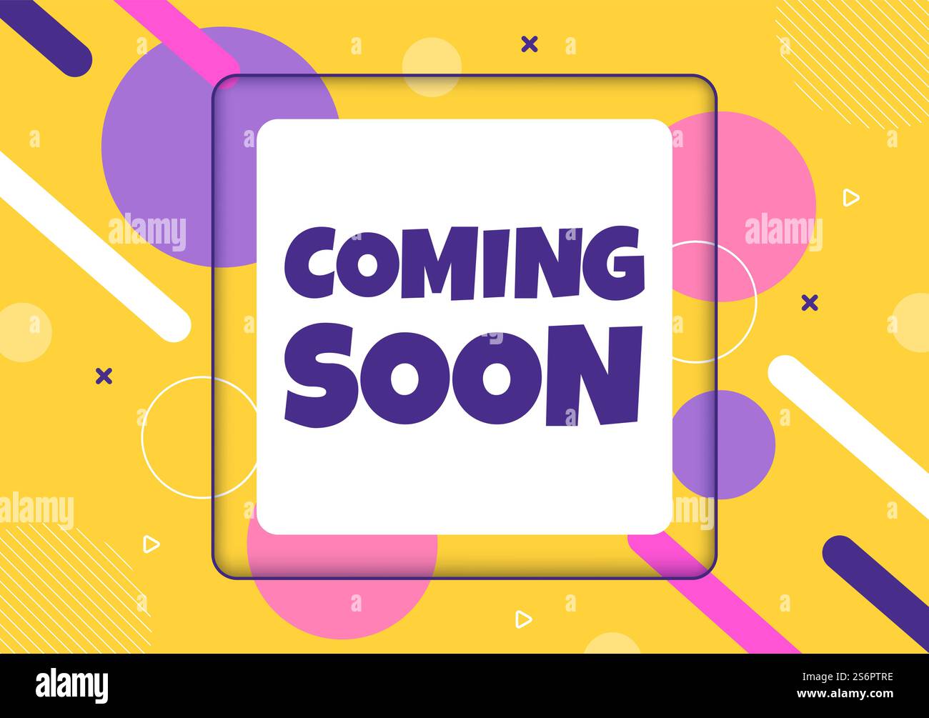 Coming Soon background Vector Illustration. Business Advertising with ...