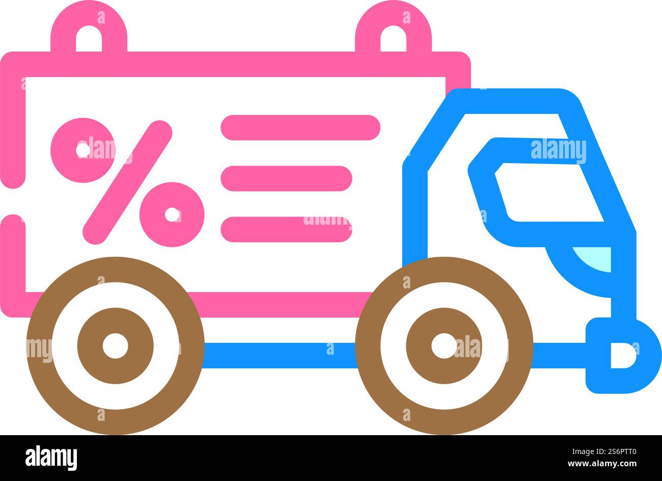 promo car color icon vector. promo car sign. isolated symbol ...