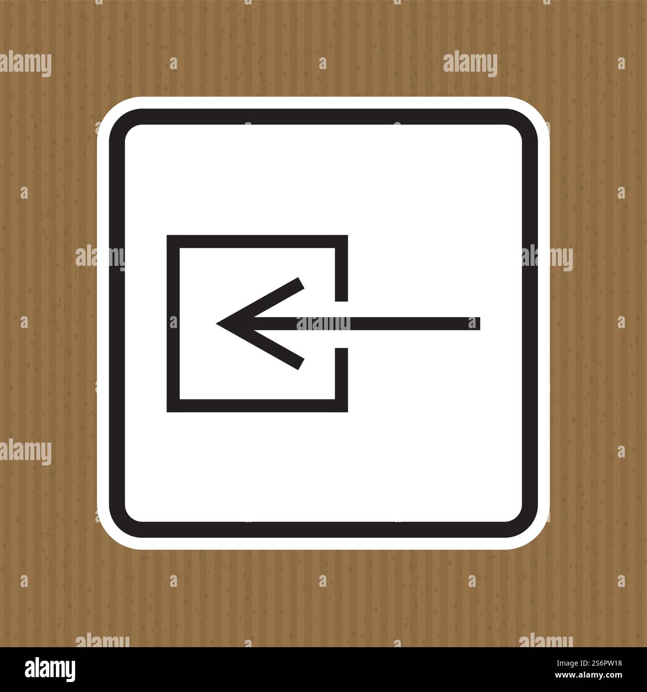 Input Entrance Non-Electrical Symbol Sign, Vector Illustration, Isolate ...