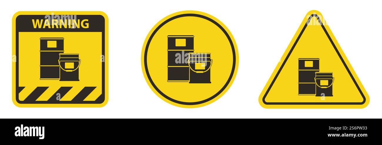 Paint Drum Area Symbol Sign Isolate On White Background,Vector ...