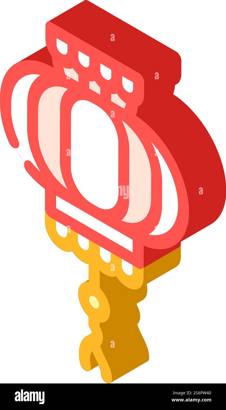 chinese new year isometric icon vector. chinese new year sign. isolated ...