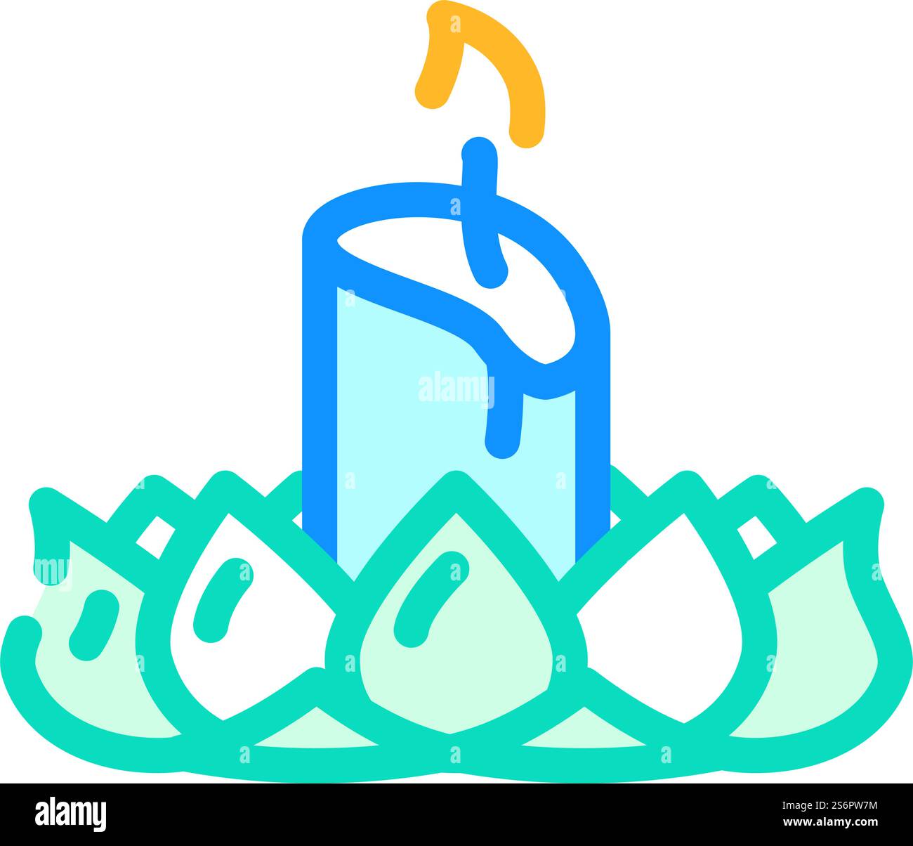 loy krathong color icon vector. loy krathong sign. isolated symbol ...
