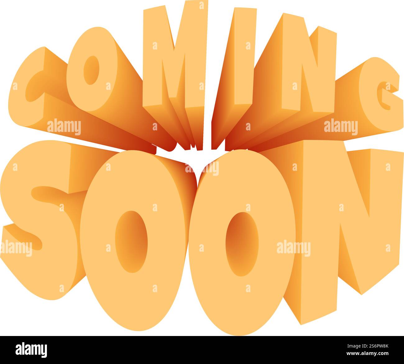 3D Coming Soon background Vector Illustration. Business Advertising ...