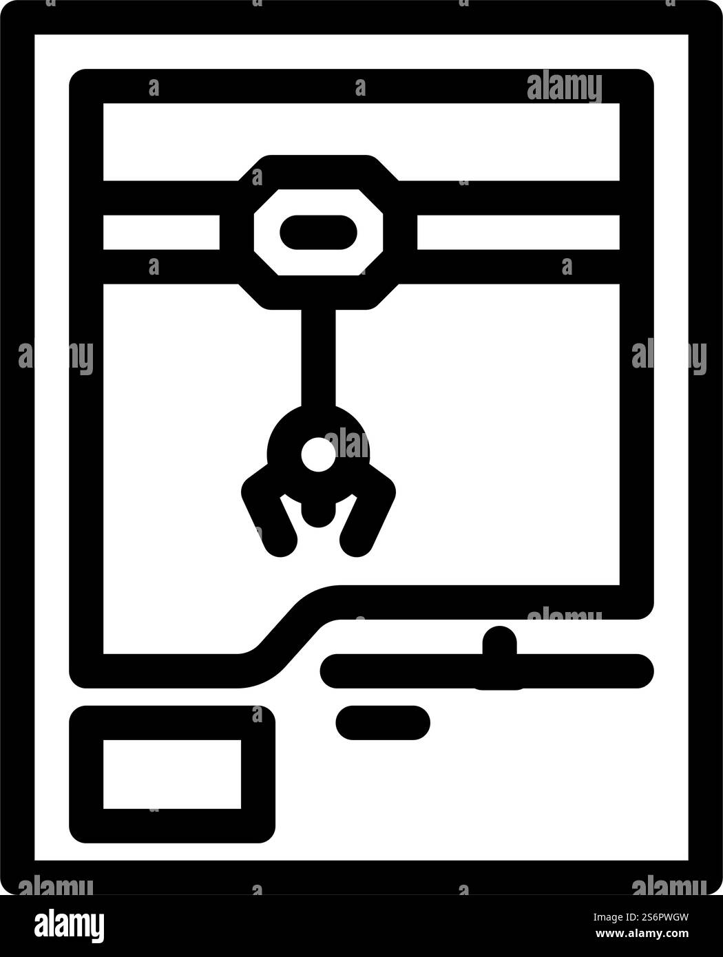 vending machine line icon vector. vending machine sign. isolated ...