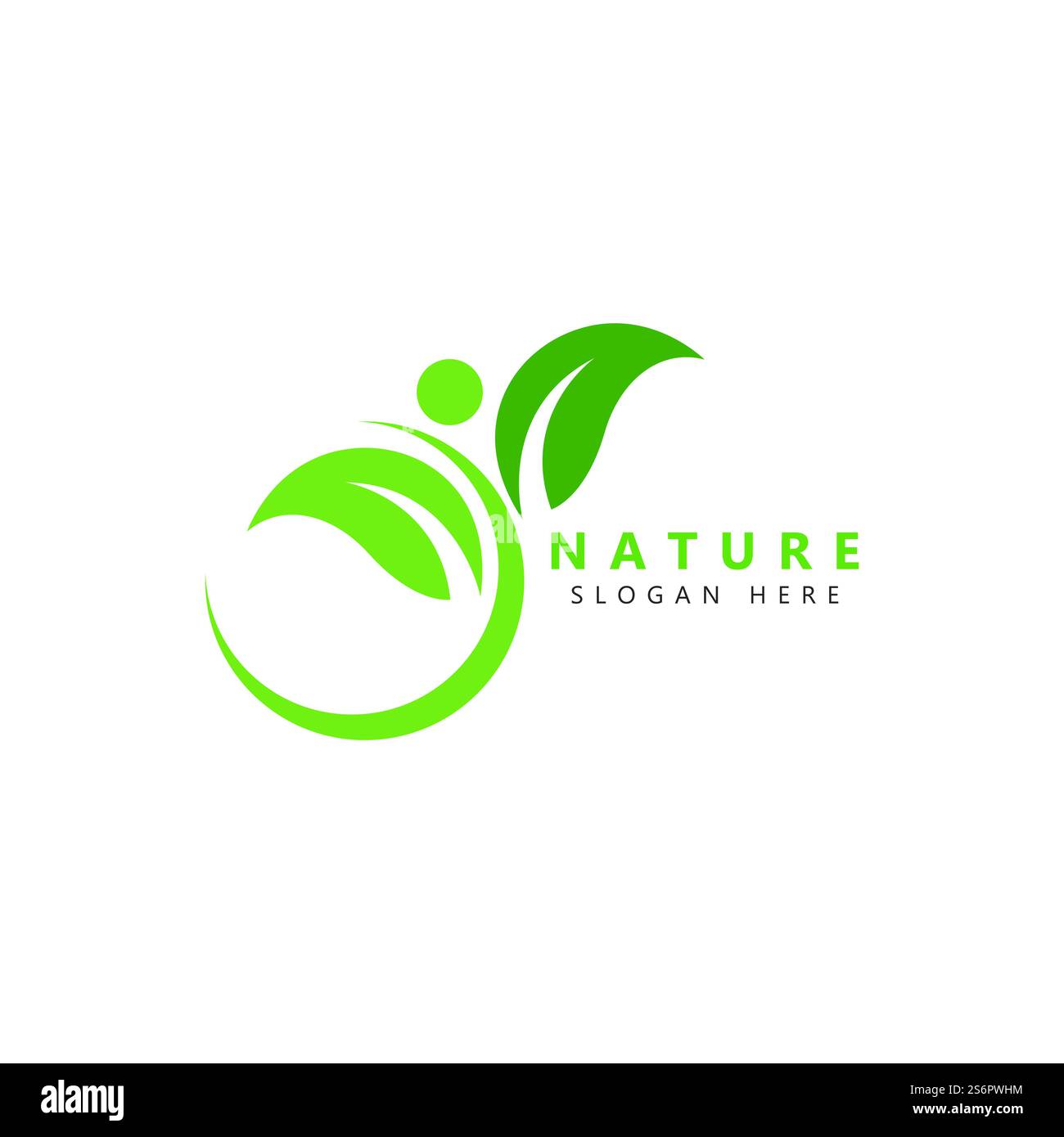 Nature Herbal Medicine Healthy People Wellness Vector Logo Design Template Stock Vector Image ...